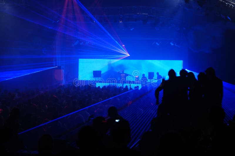 Laser party stock image. Image of night, rave, club, jockey - 8217819