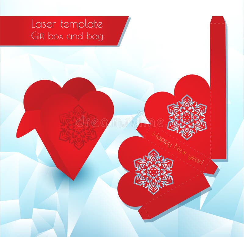 Laser Pattern Paper Box for a Gift. Congratulatory Packaging for Retail ...