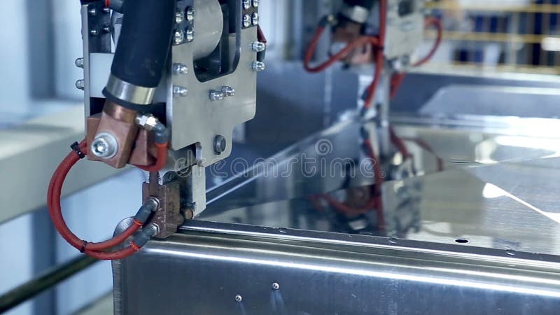 Robotic Welding in Action Industrial Automation Industry 4.0 Stock ...