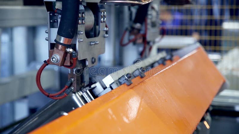 Robotic Welding in Action Industrial Automation Industry 4.0 Stock ...