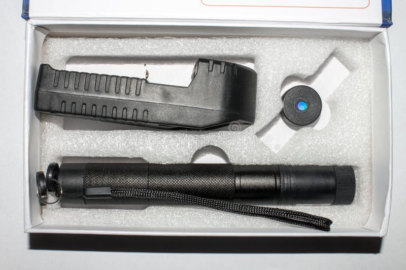 Laser Ray Green Red Yellow in the Dark Room Stock Image - Image of ...