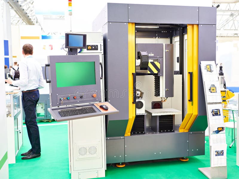 Laser Precision Cutting Machine Editorial Photography - Image of ...