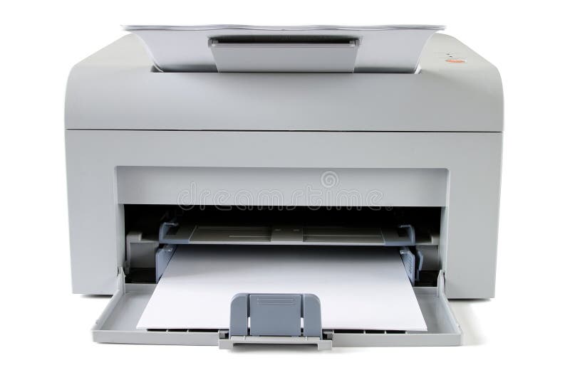 Laser printer stock image. Image of single, white, isolated - 10285101