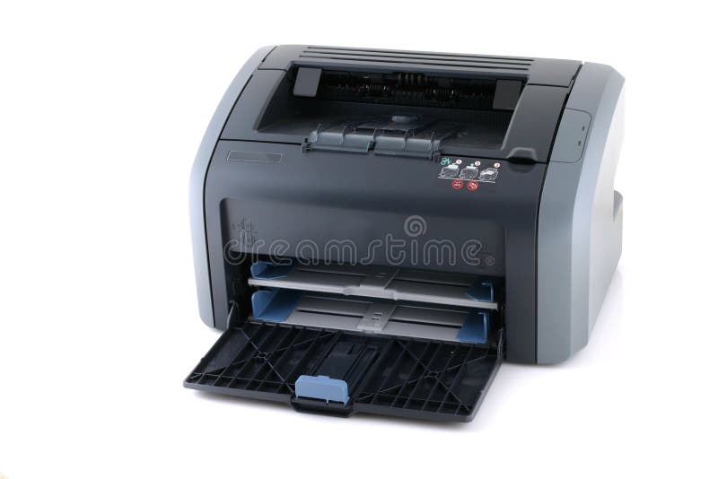 Printer stock photo. Image of paper, computer, isolated - 4724590