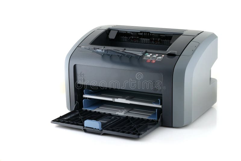 Laser printer and scanner stock image. Image of office - 25460755