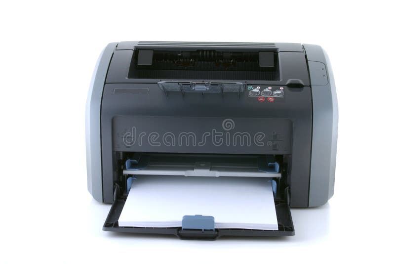 Laser printer and scanner stock image. Image of office - 25460755