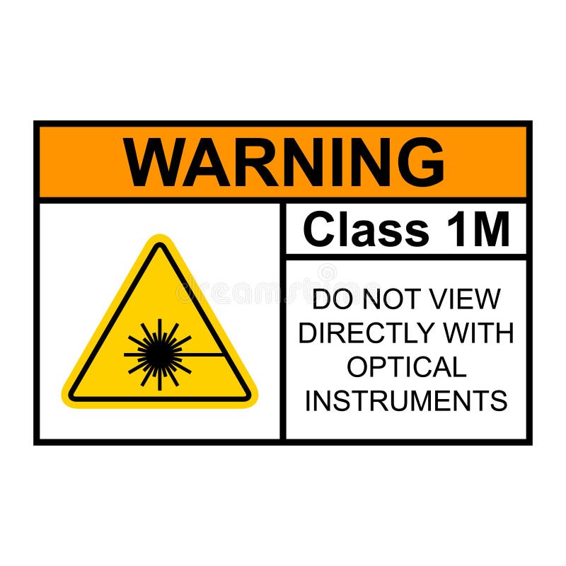 Laser Radiation Danger Class 3B Label Icon, Safety Information Symbol ...