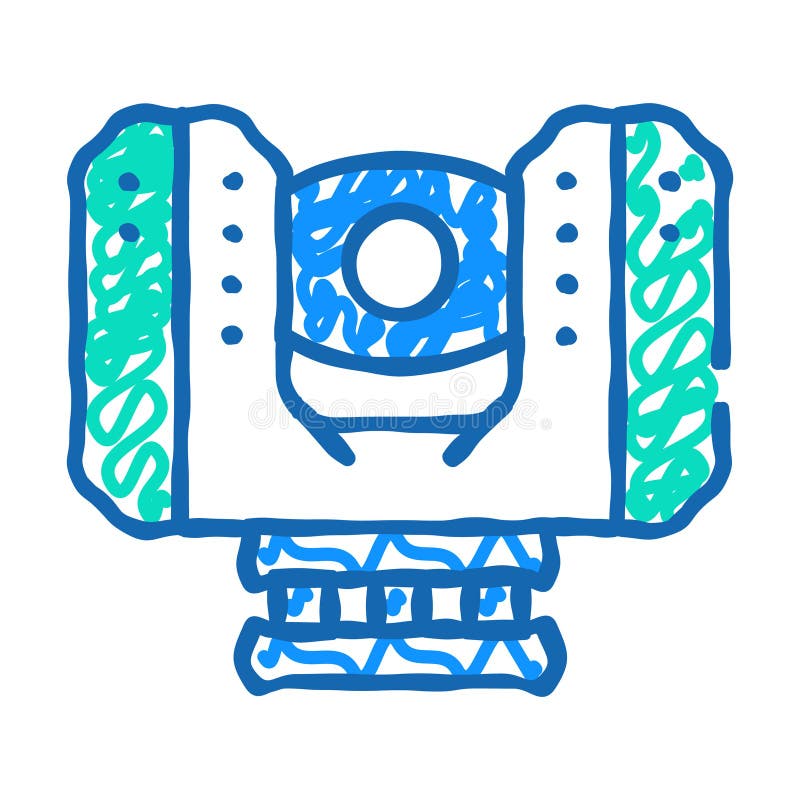 Laser Scanner Device Icon Doodle Illustration Stock Illustration ...
