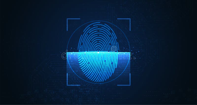 Laser Scanning of Fingerprint of Digital Biometric Security Technology ...