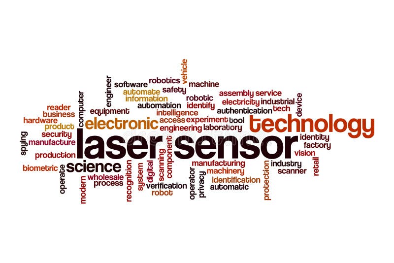 Laser Sensor Word Cloud Concept Stock Illustration - Illustration of ...
