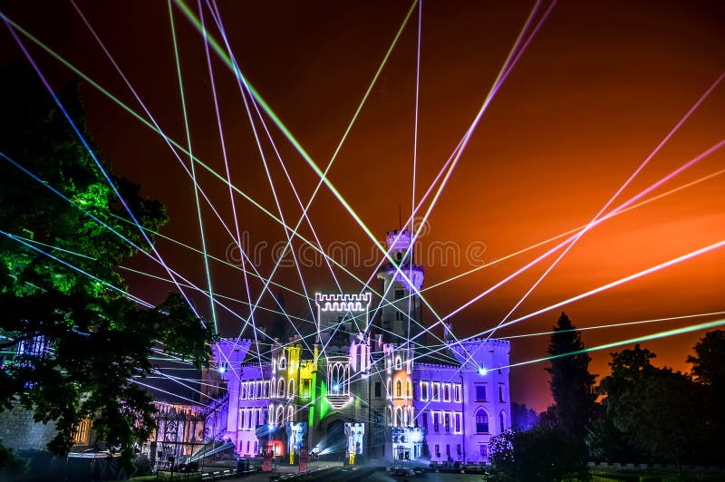 Laser show stock photo. Image of creative, historical - 68057038