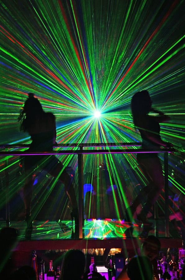 Laser show at a nightclub stock image. Image of lighting - 7751107