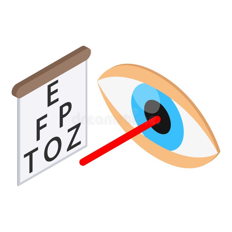 Laser Eye Surgery Procedure Icon, Cartoon Style Stock Vector ...