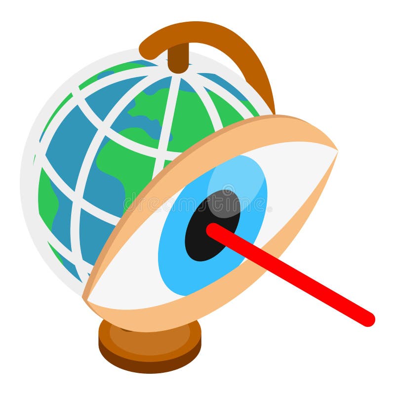 Laser Eye Surgery Procedure Icon, Cartoon Style Stock Vector ...