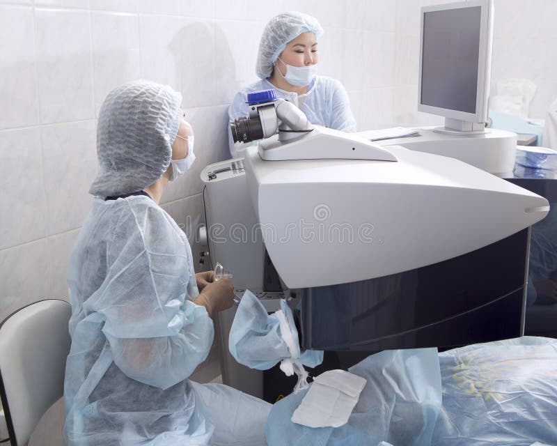 Laser Surgery for Vision Correction Stock Photo - Image of cataract ...