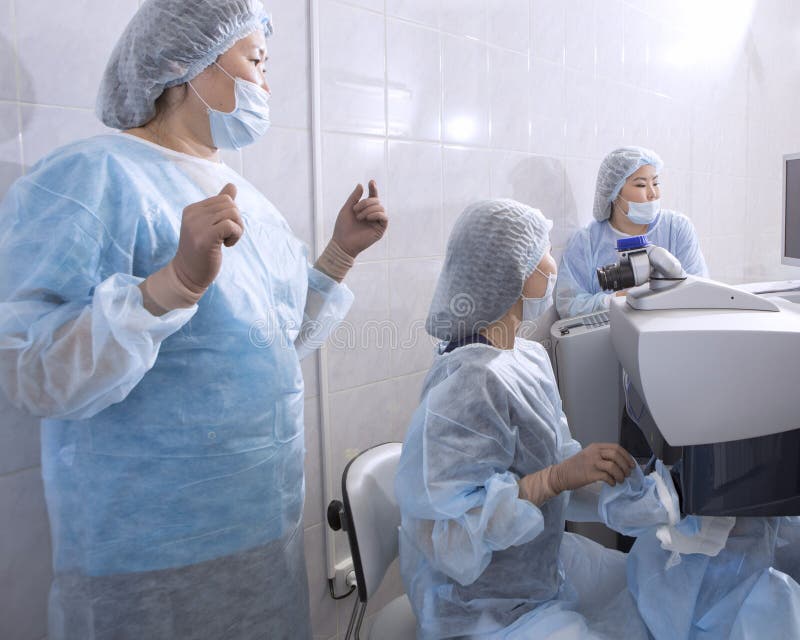 Laser Surgery for Vision Correction Stock Photo - Image of hospital ...