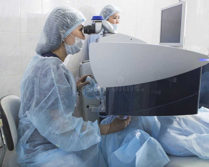Laser Surgery for Vision Correction Stock Photo - Image of medicine ...