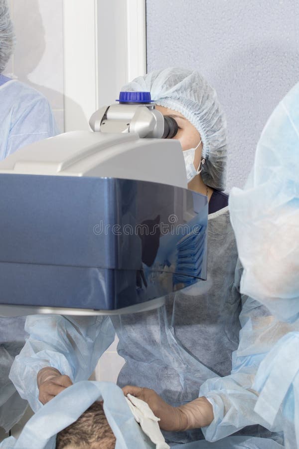 Laser Surgery for Vision Correction Stock Photo - Image of monitor ...