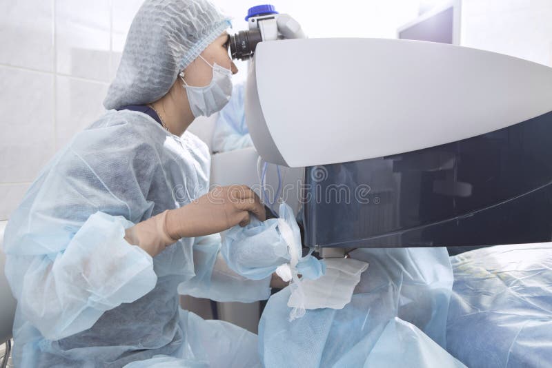 Laser Surgery for Vision Correction Stock Image - Image of ...