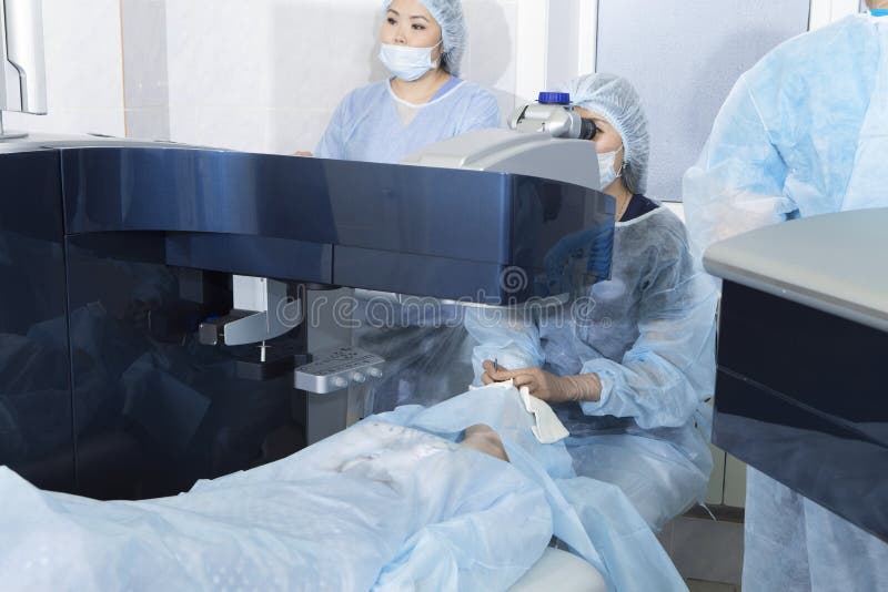 Laser Surgery for Vision Correction Stock Photo - Image of ...