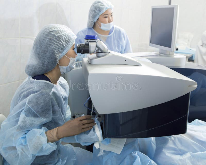 Laser Surgery for Vision Correction Stock Photo - Image of equipment ...