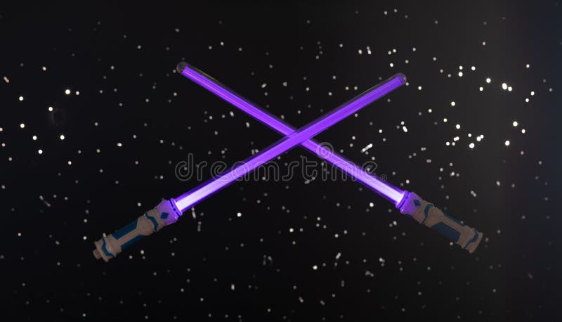 Laser sword in outer space stock photo. Image of fictional - 285137914