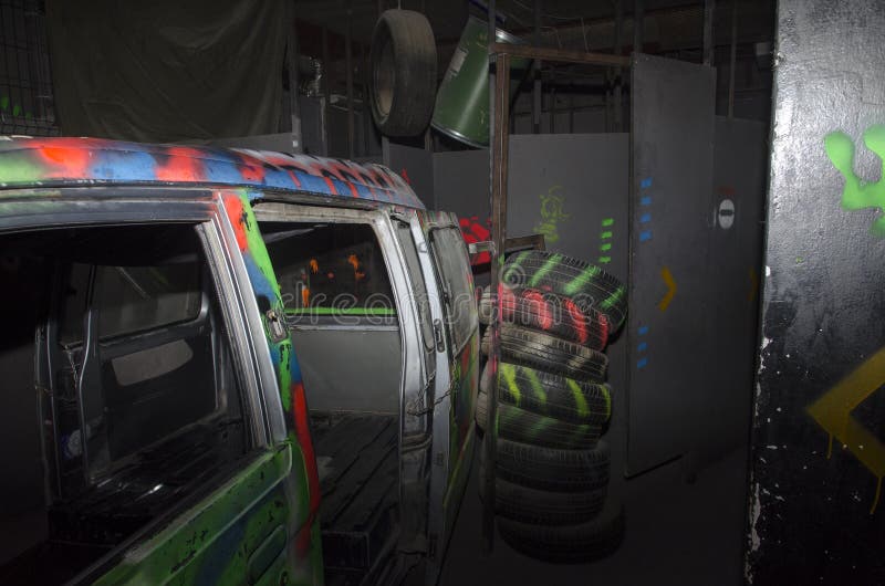 Laser tag arena stock photo. Image of distraction, pleasurable - 33806408