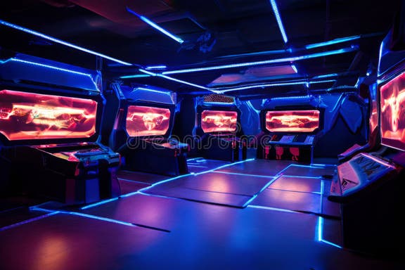 Tech Laser Tag Arena Com Stock Illustrations – 1 Tech Laser Tag Arena ...