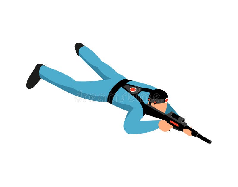 Laser Tag Player stock vector. Illustration of tournament - 273302088