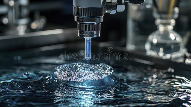 Laser Technology Analyzes Ocean Water Quality Laboratory Environment ...