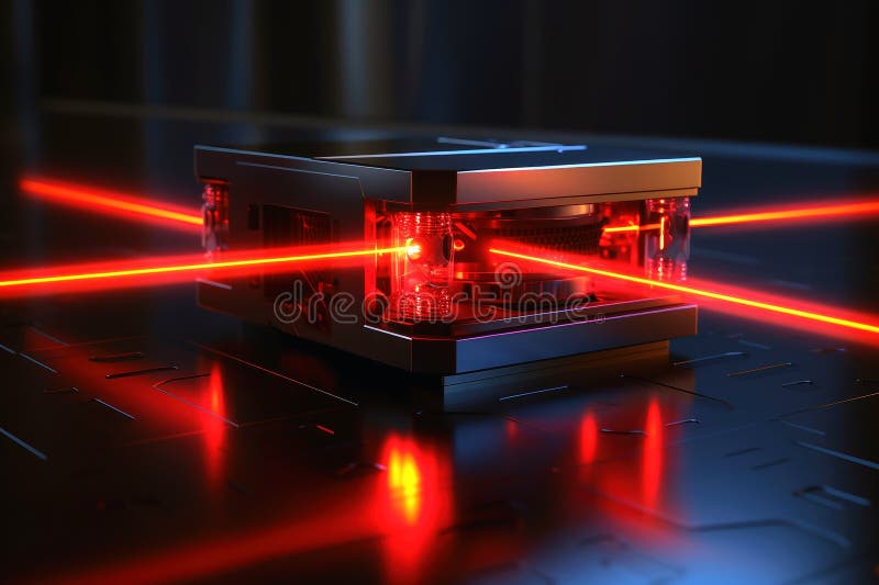 Laser Technology Concept Created with Generative AI Technology Stock ...