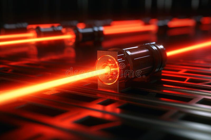 Laser Technology Concept Created with Generative AI Technology Stock ...