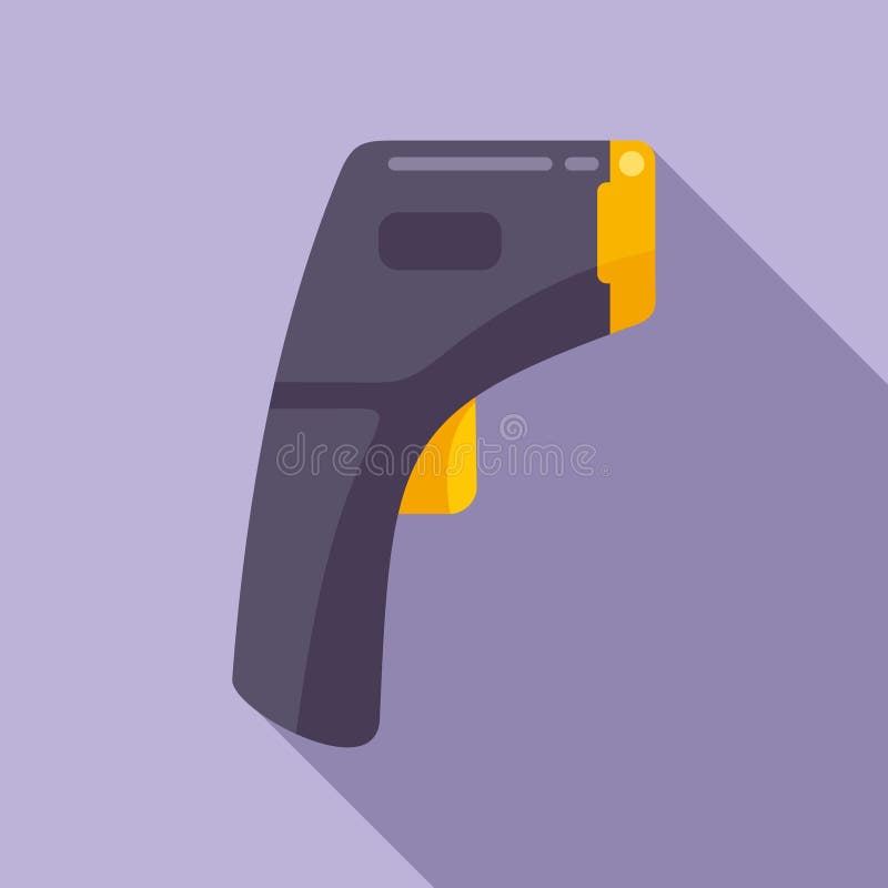 Laser Thermometer Device Icon Flat Vector. Scan Test Care Stock Vector ...