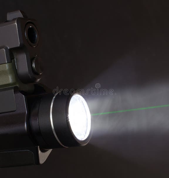 Laser verde imagen de archivo. Imagen de bozal, firearm - 33511859