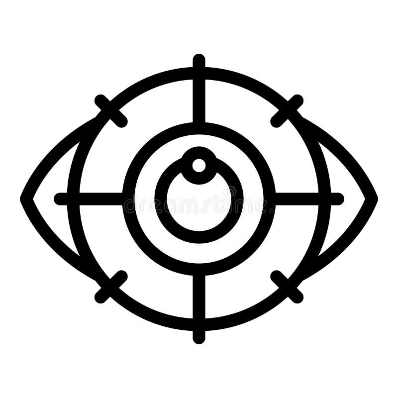 Laser Vision Correction Icon Outline Vector. Eye Glasses Stock Vector ...