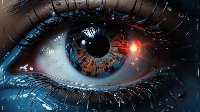 A Laser Vision Correction Poster Stock Illustration - Illustration of ...