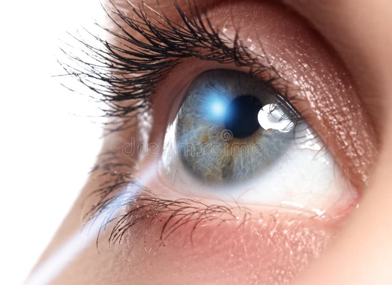 Laser Vision Correction Woman`s Eye Human Eye Woman Eye Stock Image