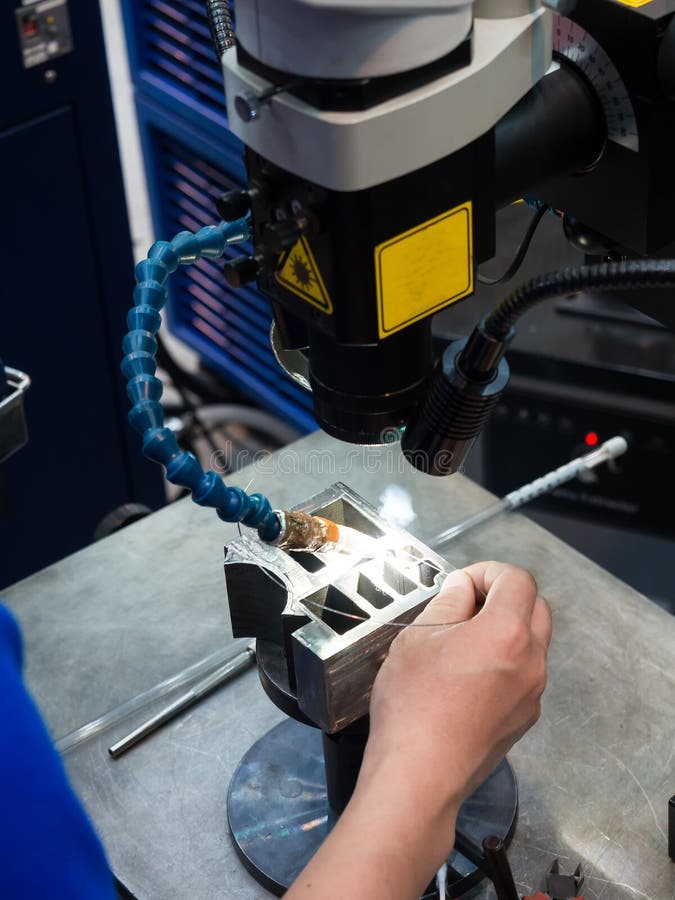 Laser welding machine stock image. Image of machine, electric - 81950265