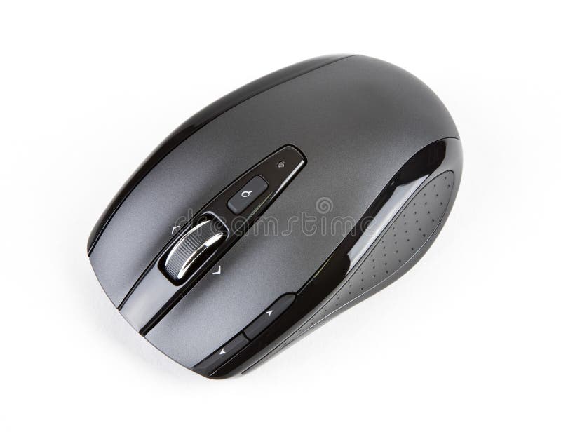 Laser Wireless Computer Mouse Stock Image - Image of black, notebook ...