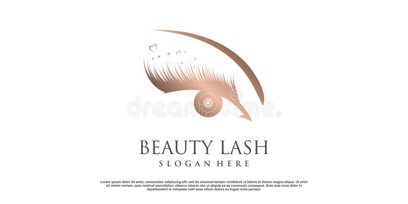 Lash Logo Design with Creative Unique Concept Premium Vector Idea Stock ...