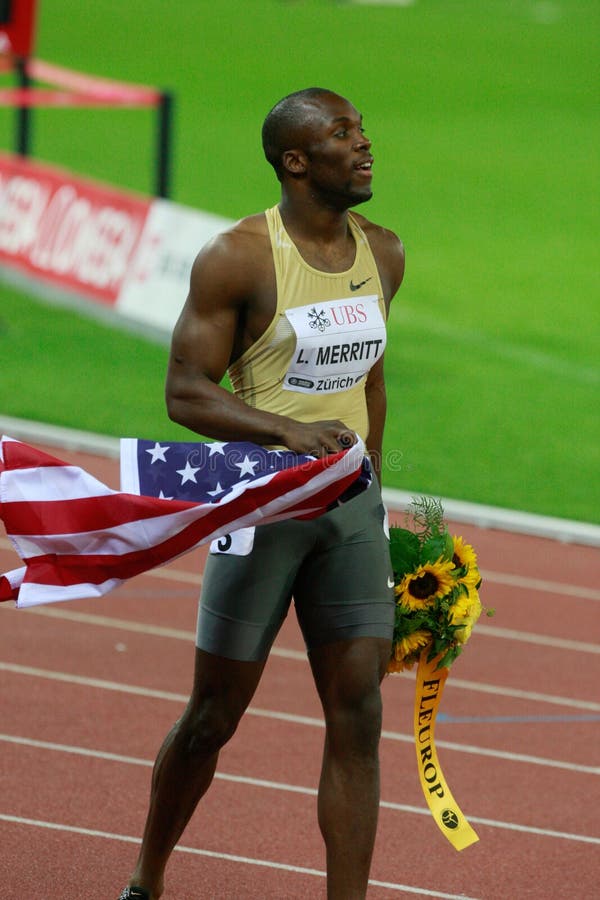 Lashawn Merritt editorial photography. Image of league - 10714292