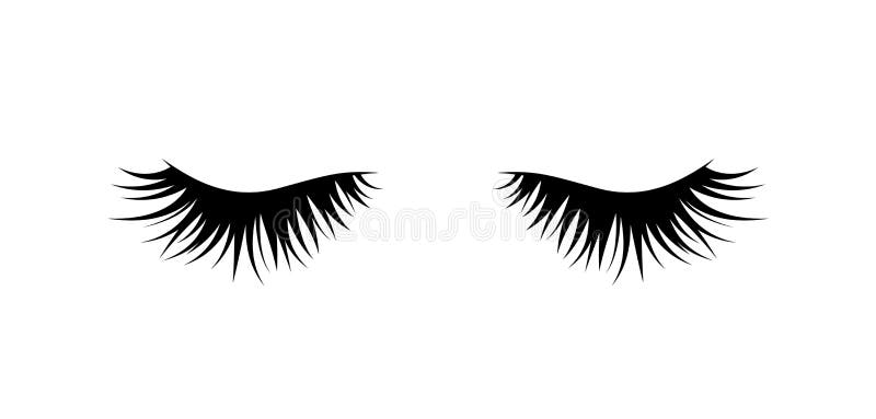 Lashes. Beautiful Hand Drawn Female Lashes Stock Vector - Illustration ...