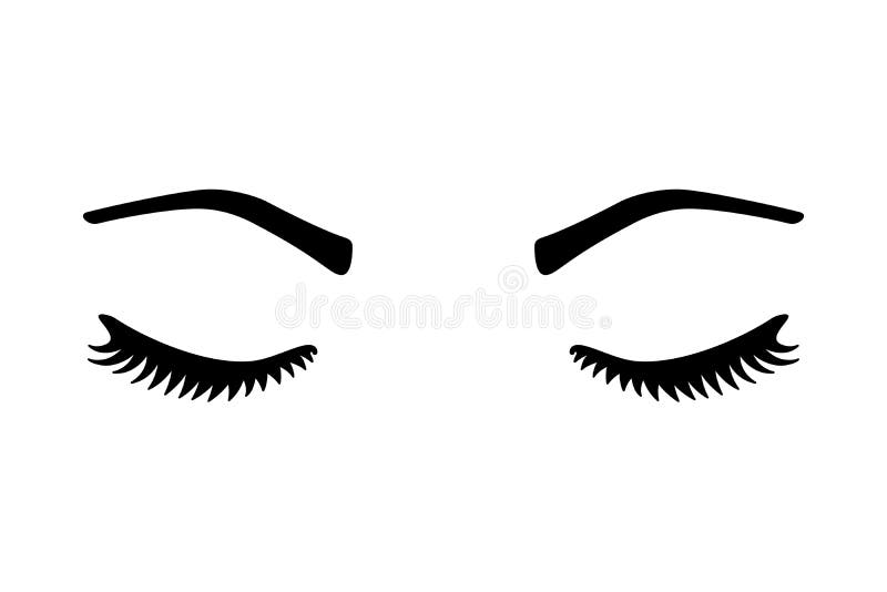 Lashes and Brows Vector stock vector. Illustration of eyebrow - 226455731
