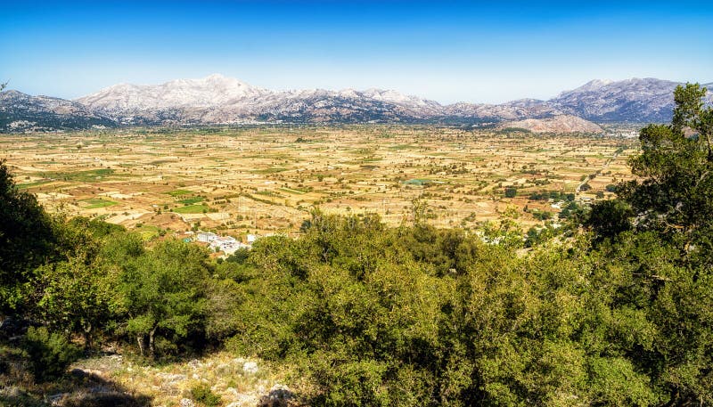 Lasithi Plateau in Crete, Greece Stock Image - Image of lasithi, crete ...