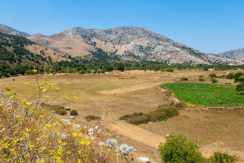 Lasithi Plateau. Crete, Greece Stock Photo - Image of cretan, mountain ...