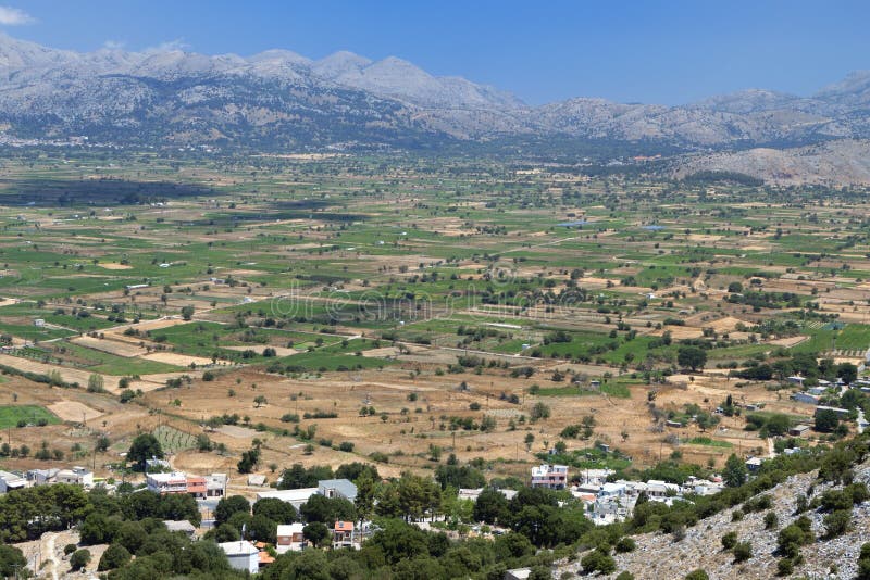 Lasithi Plateau at Crete, Greece Stock Photo - Image of lasithiou ...