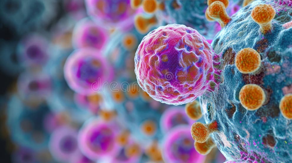 Lassa Fever Virus Under a Microscope AI Generated Stock Illustration ...