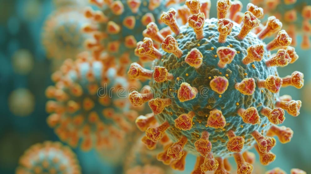 Lassa Fever Virus Under a Microscope AI Generated Stock Illustration ...