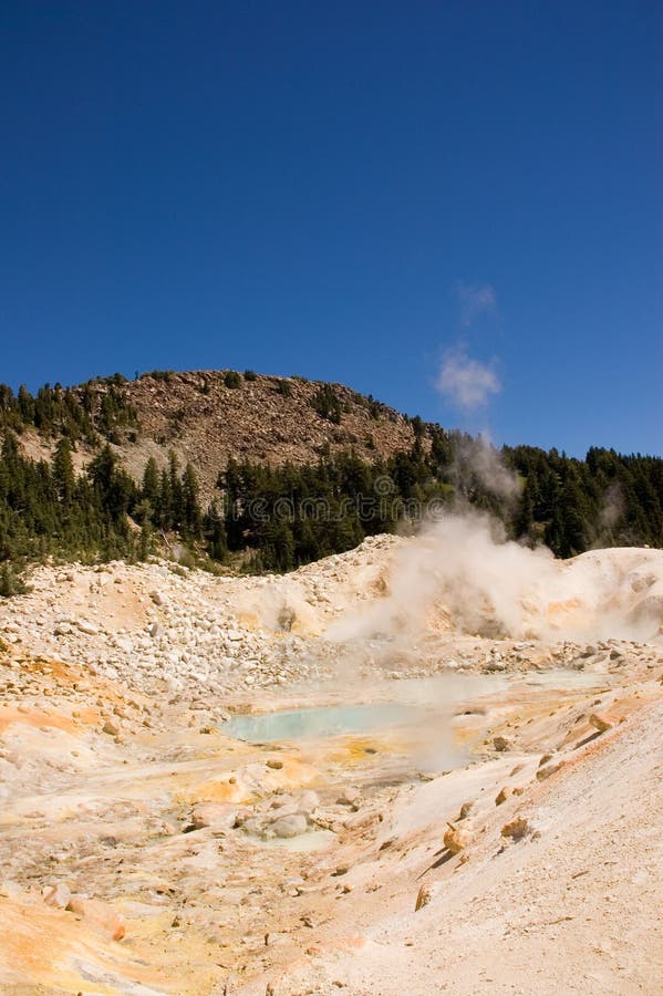 Lassen sulpher springs stock image. Image of mount, national - 3023437