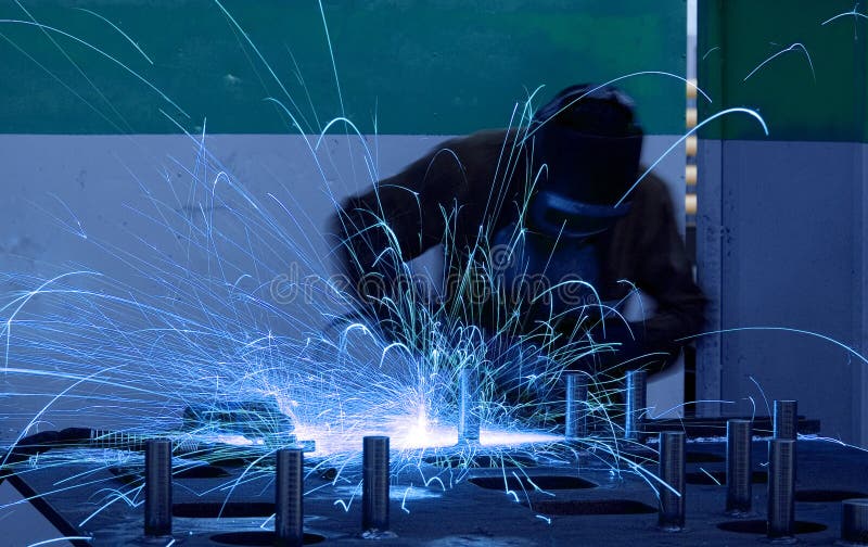 Lasser stock foto. Image of arbeider, bescherming, fabriek - 7146432